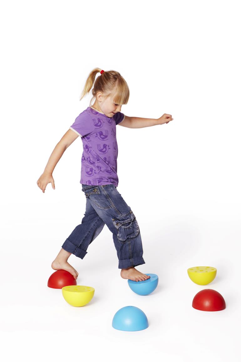 Balanseleker, balansebrett og kule leker til balansen. Kjøp her.